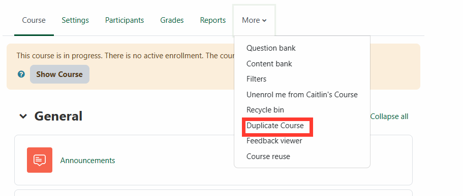 Course tools | UR Courses: Guides